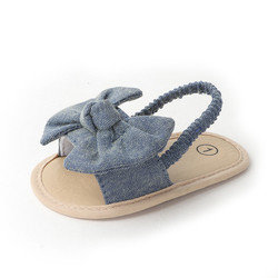 2022 Elastic Summer toddler Bowknot flat sandals Kids cute style Baby Girls Slippers new design children's shoes