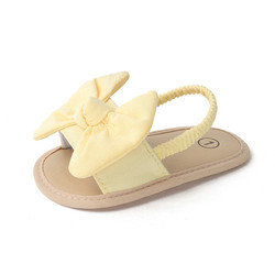 2022 Elastic Summer toddler Bowknot flat sandals Kids cute style Baby Girls Slippers new design children's shoes