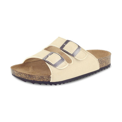 Kids Double Adjustable Strap Cork Sole  Slippers Children contracted baby girl sandals