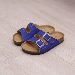 Kids Double Adjustable Strap Cork Sole  Slippers Children contracted baby girl sandals