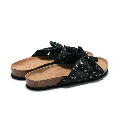 Printing Bow Beach Ladies Sandals  Breathable Cool Ladies Sandals