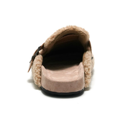 2021 Autumn New Plush Slippers Lady Flat Outer Wear Slippers Winter Comfortable Girs Fashion sherpa Slippers casual shoes woman