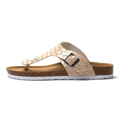 2021 Summer New Fashion ladies flip flop EVA Sandal Buckle Non-slip Open Toe Flat Cork Slipper casual shoes woman