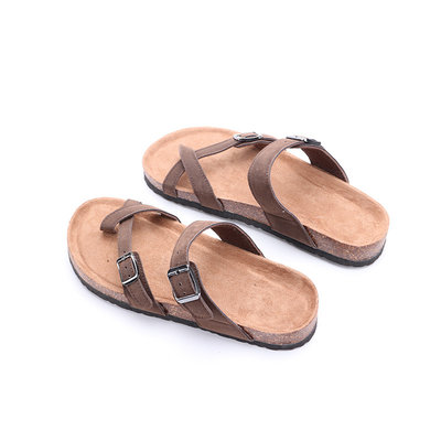 Latest nice design 2020 fashion  cork wood sole slippers ladies leisure flip flops other trendy shoes