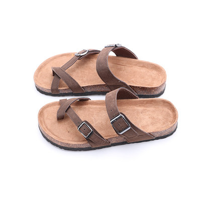 Latest nice design 2020 fashion  cork wood sole slippers ladies leisure flip flops other trendy shoes