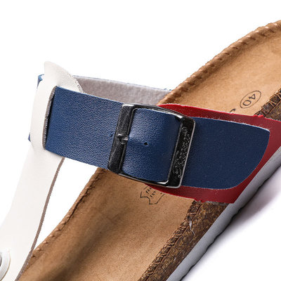 men summer shoes flat slippers latest design Classic Style men Cork sandal upper