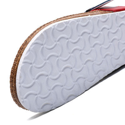 men summer shoes flat slippers latest design Classic Style men Cork sandal upper
