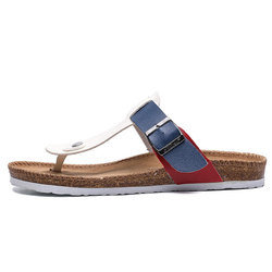 men summer shoes flat slippers latest design Classic Style men Cork sandal upper