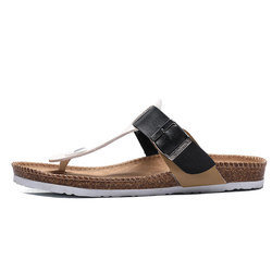 men summer shoes flat slippers latest design Classic Style men Cork sandal upper