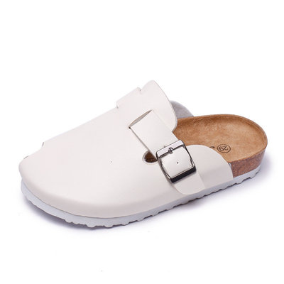 Cork Casual  Fashionable Leather Flat Baby Girl Sandals Summer