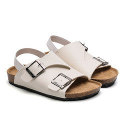 Cool  Soft Children Slipper Shoes Wooden Sole Microfiber Leather