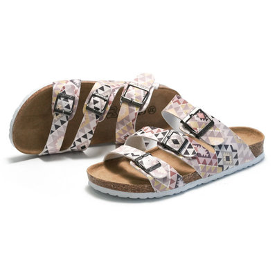 2021 New Summer Trend women cork Sandals three Buckle Clogs slides Slipper ladies open toe beach platform slide sandals