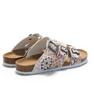 2021 New Summer Trend women cork Sandals three Buckle Clogs slides Slipper ladies open toe beach platform slide sandals