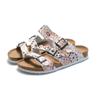 2021 New Summer Trend women cork Sandals three Buckle Clogs slides Slipper ladies open toe beach platform slide sandals