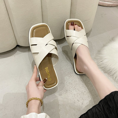 Slippers summer fashion trend 2022 new wedge womens sandals outdoor non-slip casual shoes with best price