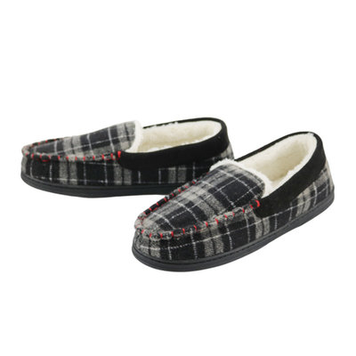 Men anti-Slip casual breathable slippers winter warm light soft round flat fluffy house indoor outdoor lofer shoes
