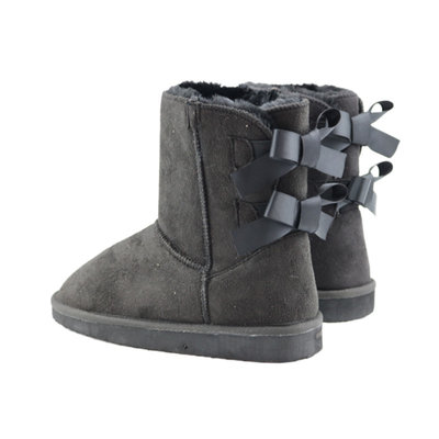 Cute Women Winter Snow Boots Faux Leather Fur Lined Comfotable