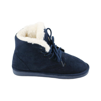 Children Flat Heel Snow Boots With Front Drawstring Winter Fluffy  Snow Boots