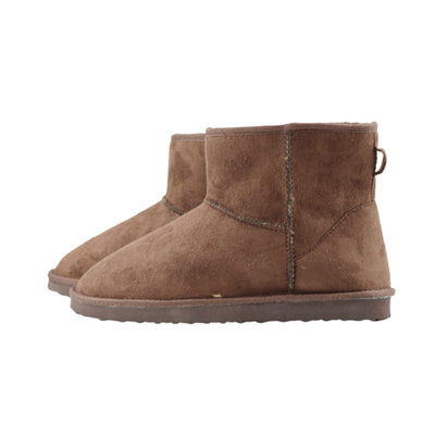 Women Classic faux suede Winter Warm Short faux fur Snow Boots
