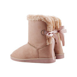 women snow boots satin bow fashion warm winter boots