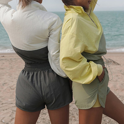 Wholesale Ladies Jogger Suit zipper Long Sleeves Pullover Women sportswear Plus Size casual shorts set Factory Hot Selling