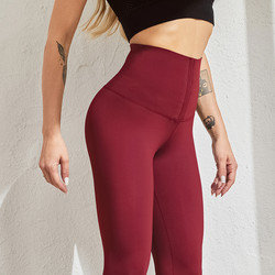 Plus Size Waist Trainer Pants fitness running sweatpants peach hip Women Stretch tight Gym Shapewear leggings