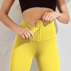 Plus Size Waist Trainer Pants fitness running sweatpants peach hip Women Stretch tight Gym Shapewear leggings