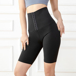 Plus Size Waist Trainer Pants fitness running sweatpants peach hip Women Stretch tight Gym Shapewear leggings