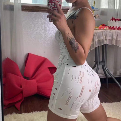 New design Popular Gym Fitness clothes sleeveless sexy tight short Jumpsuit customized Yoga set Training Wear bodysuit