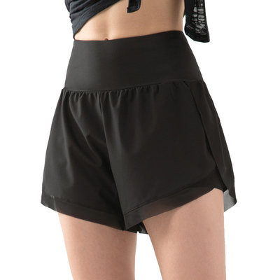 2021 summer new style ladies quick-drying anti-emptied shorts loose running fitness leisure high waist women's trousers