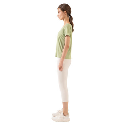 2021 summer European and American style new women's two-piece yoga suit sports loose tops breathable Hip lift fitness pants