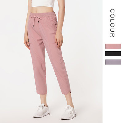 2021 Summer New Fashion Pants Lightweight Quick-drying sportswear Loose Running Fitness Lace-up Yoga Pants trousers women