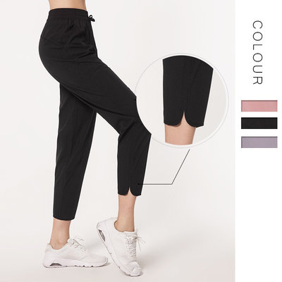 2021 Summer New Fashion Pants Lightweight Quick-drying sportswear Loose Running Fitness Lace-up Yoga Pants trousers women