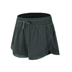 2021 new summer women's fashion pants breathable and quick-drying  stretch slim fitness yoga shorts solid color casual pants