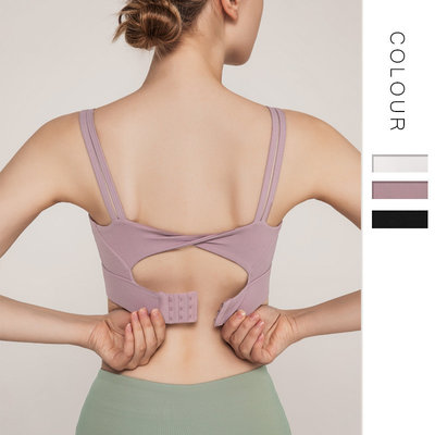 2021 summer Women's new fashion breathable tops Quick Dry Adjustable Shock-proof Elastic Fitness Yoga Bra