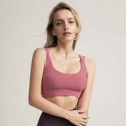 2021 summer Women's new fashion breathable tops Quick Dry Adjustable Shock-proof Elastic Fitness Yoga Bra