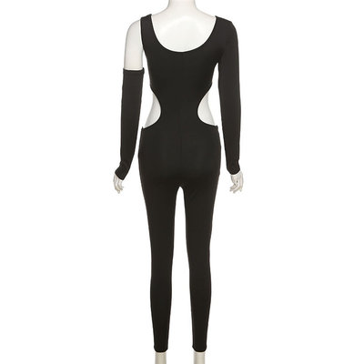 New the autumn women long sleeve gym wear high waist and sexy butt filt hollowed-out tight yoga set sport jumpsuits