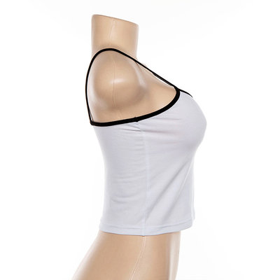 new fashion tie-dye color butterfly printed  slim crop top women summer tank