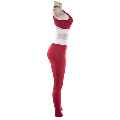 Female Sports Suit Women contracted sportswear  Running Leggings Fitness Clothing Yoga Set Gym Jogging Sets