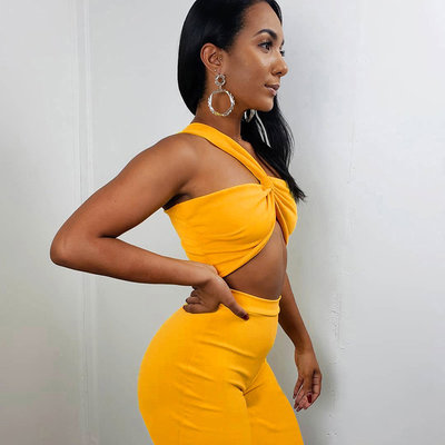 2021 summer new sexy one shoulder sportswear new design yoga black lightweight sports outfits women yoga set