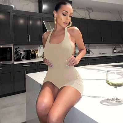 2022 new summer fashion sleeveless women yoga clothing high waist pants sport solid color backless sexy jumpsuit