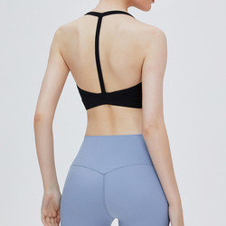 Wholesale Women support yoga sports bra Y Back simple Fitness clothing running Workout Activewear solid color Crop Tops