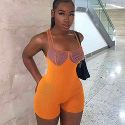 Summer fashion printing sleeveless design women gym wear set high waist sportswear lift hip tight sports yoga jumpsuit