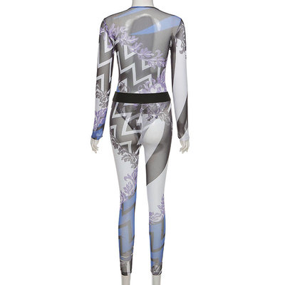 2021 Women Lucky Label Jumpsuits long sleeve sports Set Women 2 Pieces yoga Set sports Outfits ladies Tracksuits