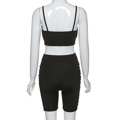 new Design Push Up Fitness Yoga Sports Bra Tank Top Women Summer Tracksuits Short Pant Sportswear Sets