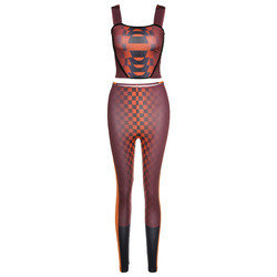 Women High Quality active wear two pieces yoga Set Fitness clothes Training Sportswear Printed yoga Leggings and Sports crop top