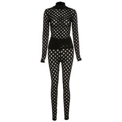 Latest Design Fashionable solid color Sportswear Skinny Long yoga Pant women Bodycon ladies one piece long sleeve Jumpsuit