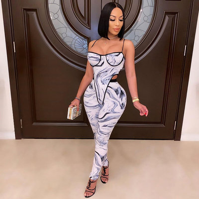 2021 Women Two Pieces sports Set fitness Clothing ladies Jumpsuit And Rompers Club Party One Piece yoga set Mesh Sexy sportswear