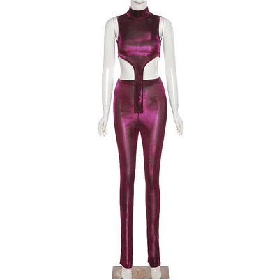 Women solid color sports set High Waist yoga Leggings Sports Outfits 2 Pieces sportswear Workout fitness clothes