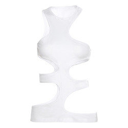 2021 women summer new loose turtleneck yoga top sleeveless and irregular hollowed-out gym wear solid color casual vest